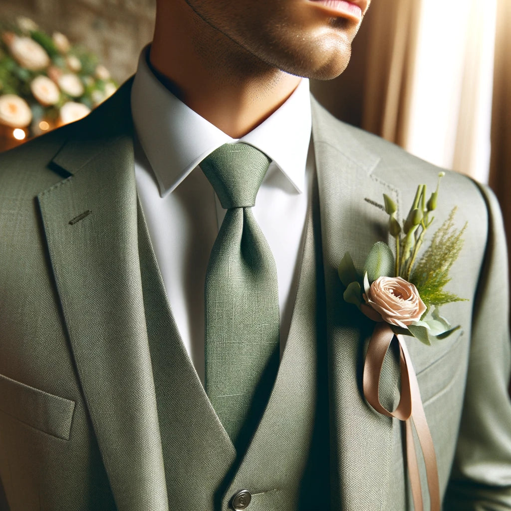 Sage Green Tie For Wedding